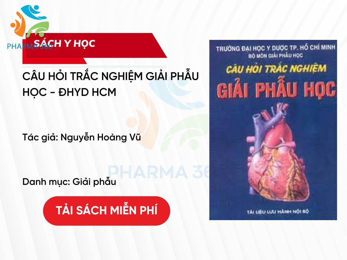 Tải miễn phí PDF Câu Hỏi Trắc Nghiệm Giải Phẫu Học - ĐHYD HCM