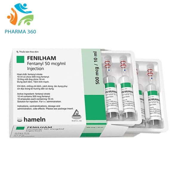 Hướng dẫn sử dụng FENILHAM - Thuốc tiêm Fentanyl 50 mcg/ml