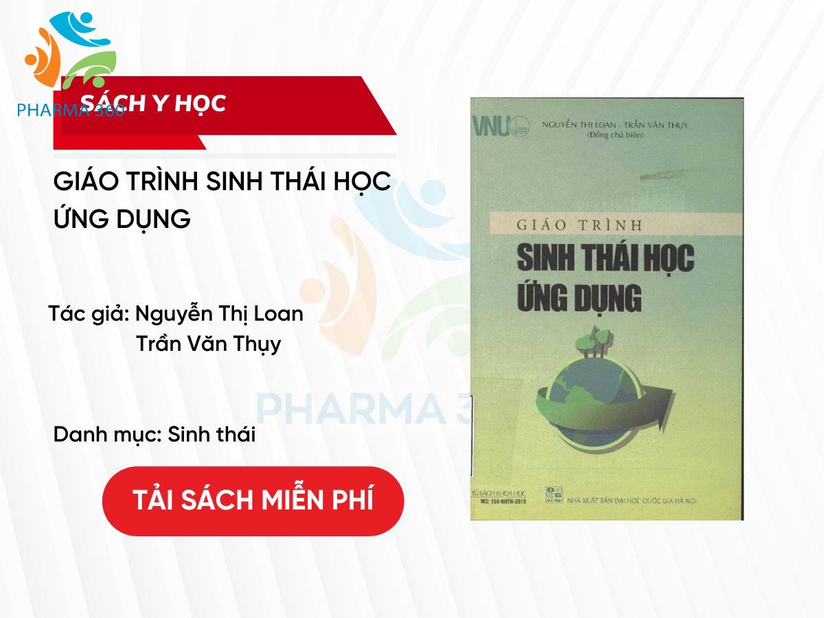 Tải miễn phí PDF Giáo Trình Sinh Thái Học Ứng Dụng - Nguyễn Thị Loan và Trần Văn Thụy