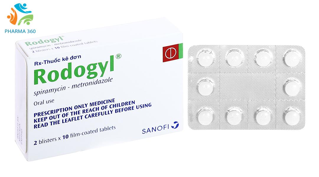 Hướng dẫn sử dụng Viên nén bao phim RODOGYL (Spiramycin 750 000 IU ...